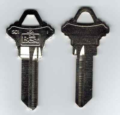 10 Schlage SC1 C Keyway 5 pin Blank Nickel Plated | eBay