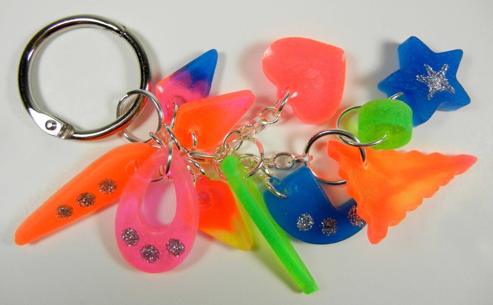 FLUORESCENT 6-PACK PATTI-GOOP MADE FOR CREEPY BUGS TOYS RUBBERY ...