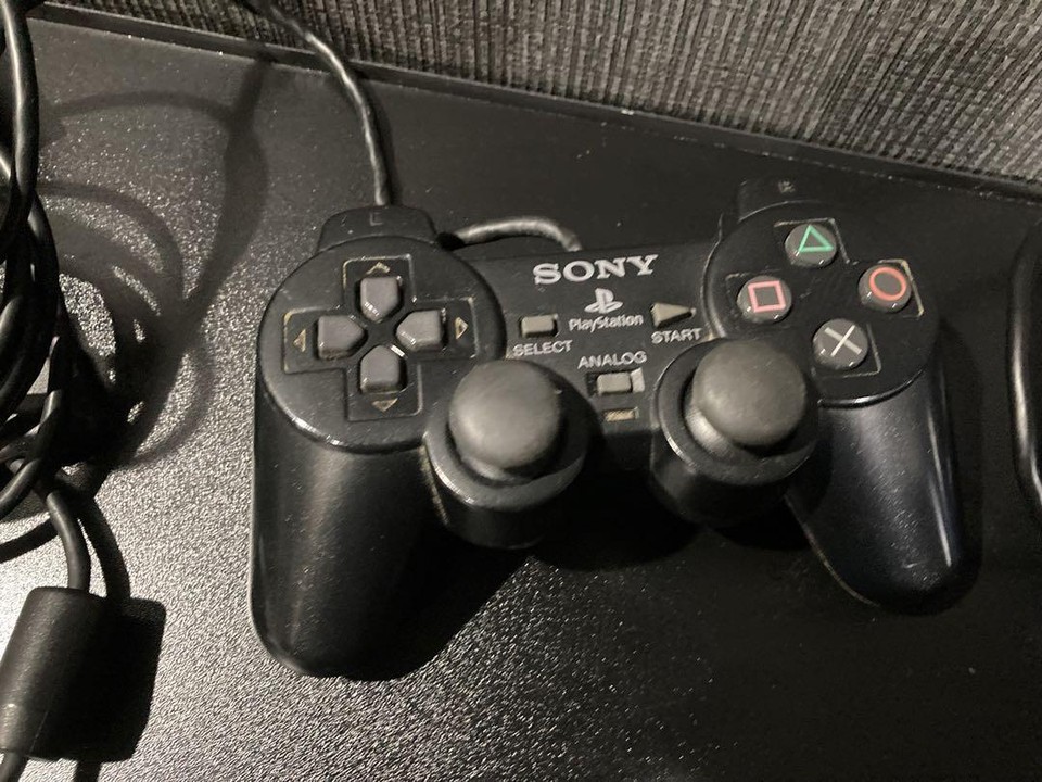 Sony PlayStation 2 PS2 BB unit Console Black SCPH-50000 with controller ...