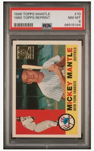 1996 Topps - Mickey Mantle Commemorative Reprints 1960 Topps #10 Mickey ...