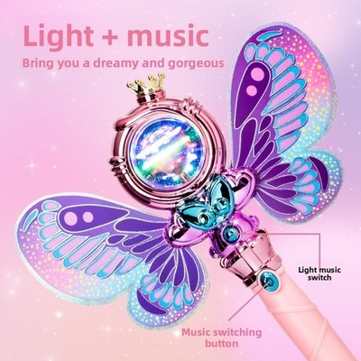 Princess Magic Wand Light And Music Toy For Girls With Flashing And ...