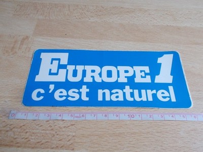 Sticker Radio - Europa 1 C'Est Natural | eBay