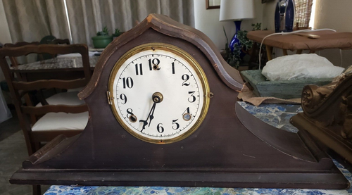 Antique Vintage GILBERT Camel Back Mantle Clock Case | eBay