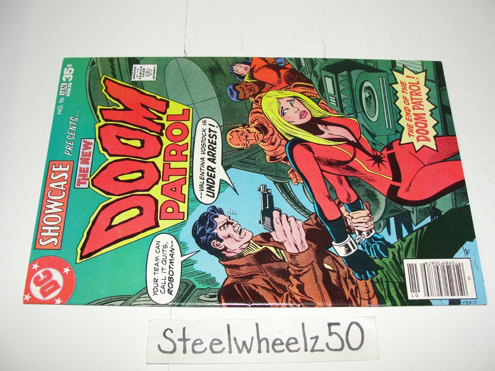 Showcase #96 Comic DC 1977 New Doom Patrol Robotman Celsius Negative ...