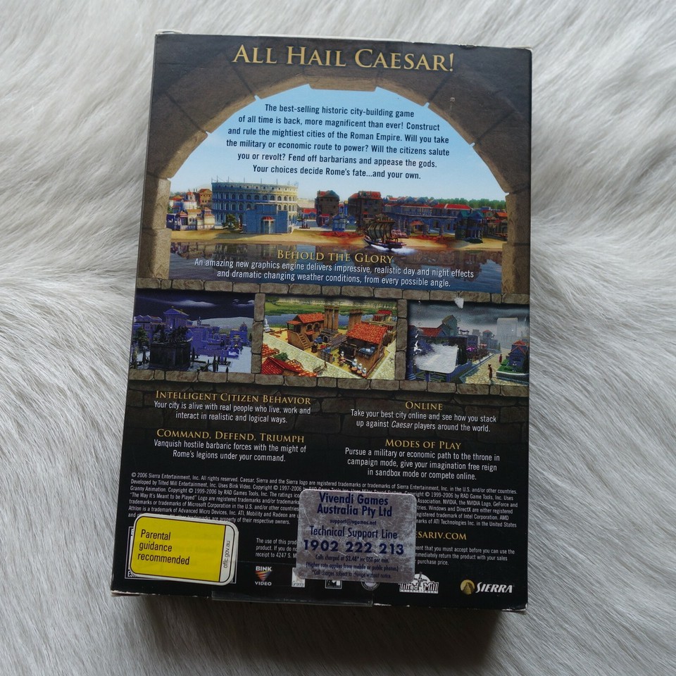 CAESAR IV Big Box PC Game City Builder Game Simulation Game Ancient ...