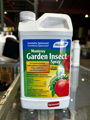 Monterey Garden Insect Spray 32 oz / 1qt. Concentrate w/ Spinosad ...