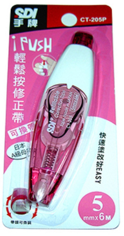 SDI Correction I Push Tapes Retractable Clicker Design White Out Refill ...