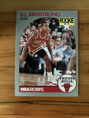 BJ Armstrong 1990 NBA Hoops #60 Rookie NBA Basketball Card | eBay