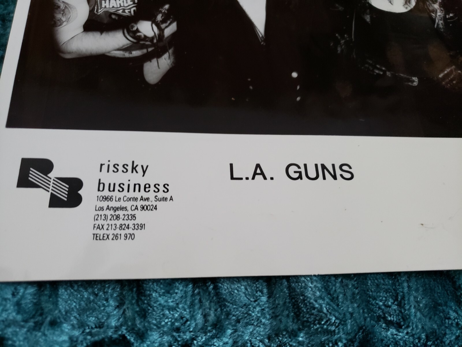 L.A. Guns 8X10 Promotional Photograph Original Members Tracy Guns ...