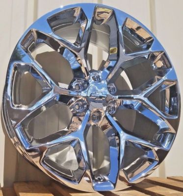 22" Chrome Chevy Snowflake Wheels CK156 2000-23 Silverado Rims 1500 ...