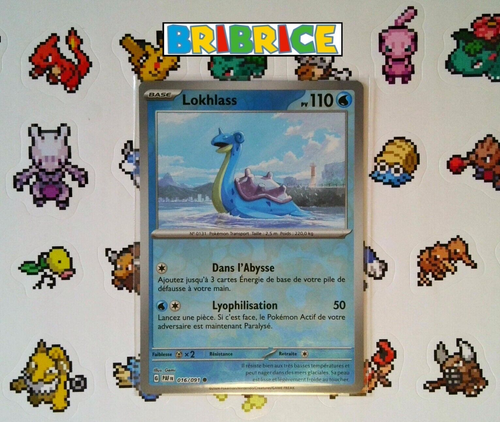 Carte pokemon Lokhlass Lapras Destinées de Paldea PAF 16/91 REVERSE FR ...