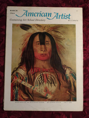 AMERICAN ARTIST March 1966 Eugene Karlin James Carlin Freeman Craw Dr ...