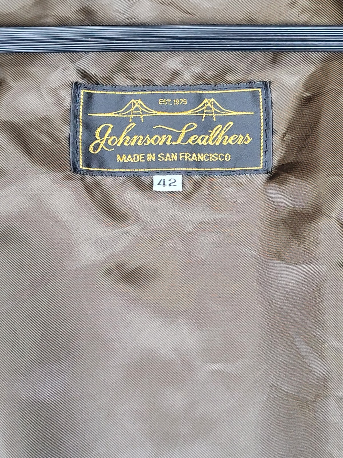 VTG Johnson Leathers San Francisco Leather Jacket Men's 42 Suede *Needs ...