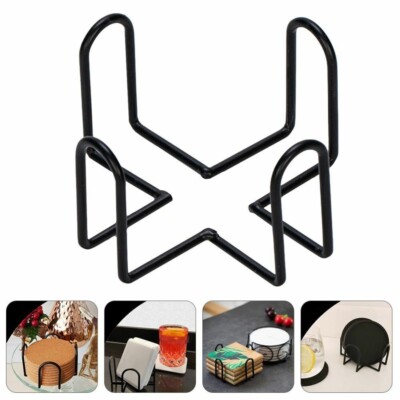 2 pcs Coasters Shelf Coaster Rack Coaster Holder Table Pad Holder 2pcs ...