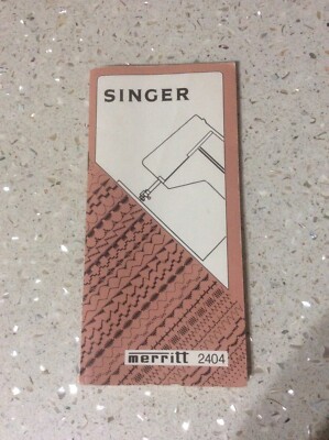 Singer Merrit 2404 User Manual For Sewing Machine | eBay
