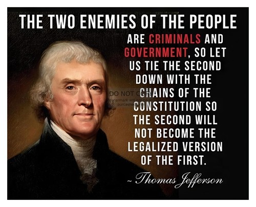 PRESIDENT THOMAS JEFFERSON "TWO ENEMIES OF THE PEOPLE" QUOTE 8X10 PHOTO ...