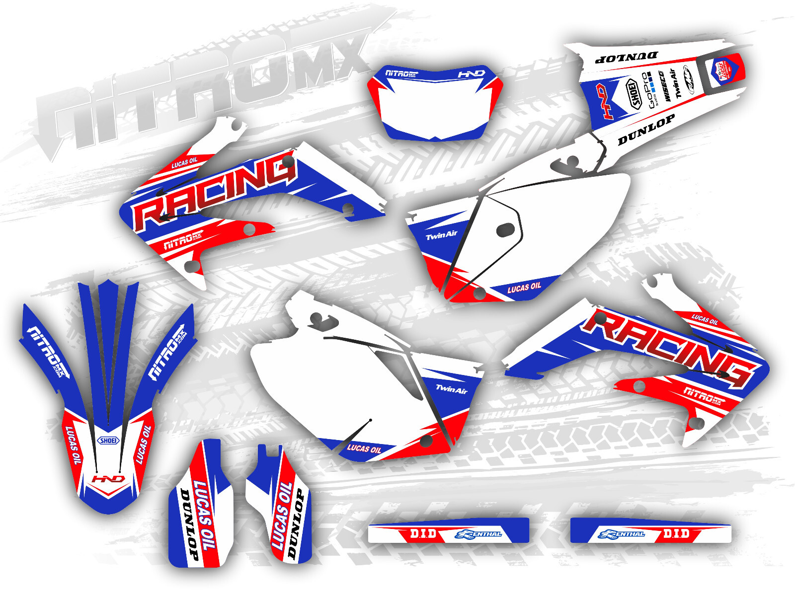 Graphics Kit fits Honda CRF 250 X CRF 250X 2004 2005 - 2014 2015 2016 ...