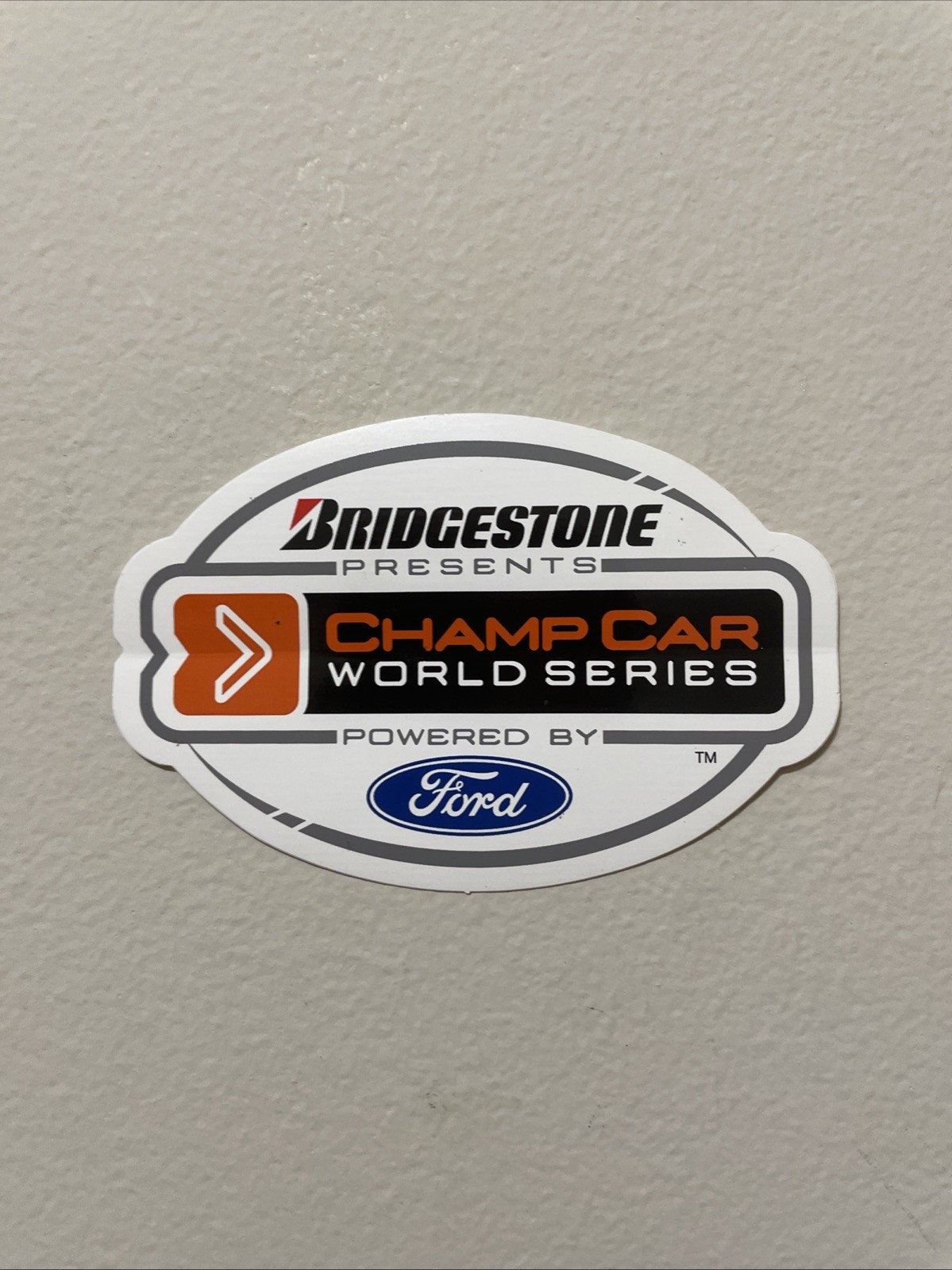 CHAMP CAR WORLD SERIES BRIDGESTONE FORD vintage racing sticker/decal ...