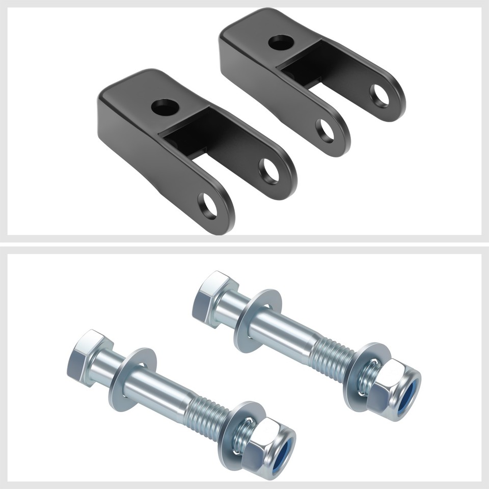 Pair J2 2-4" Lift Rear Shock Extensions For 99-24 Silverado Sierra ...