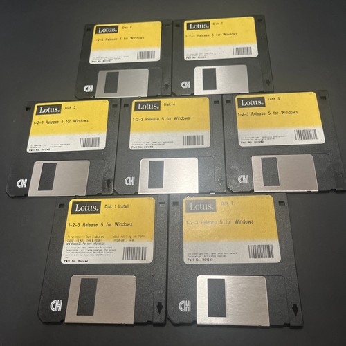 Lotus 1-2-3 Release 5 Windows Computer Program (Set of 7) 3.5" Floppy ...