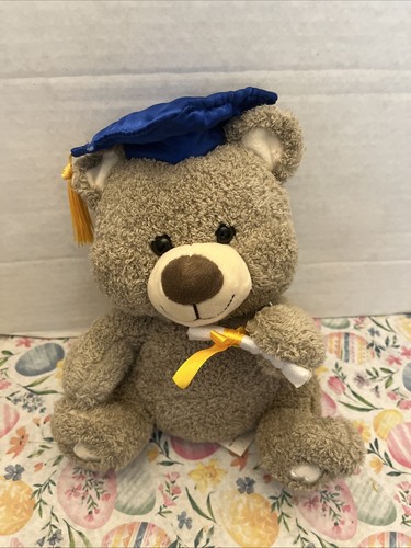 Happy Graduation Teddy Bear Wearing Grad Hat & Holding a Diploma NO ...
