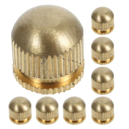 8 Pcs Brass Lamp Accessories Screw Caps Metal Ceiling Light Cover Nut ...