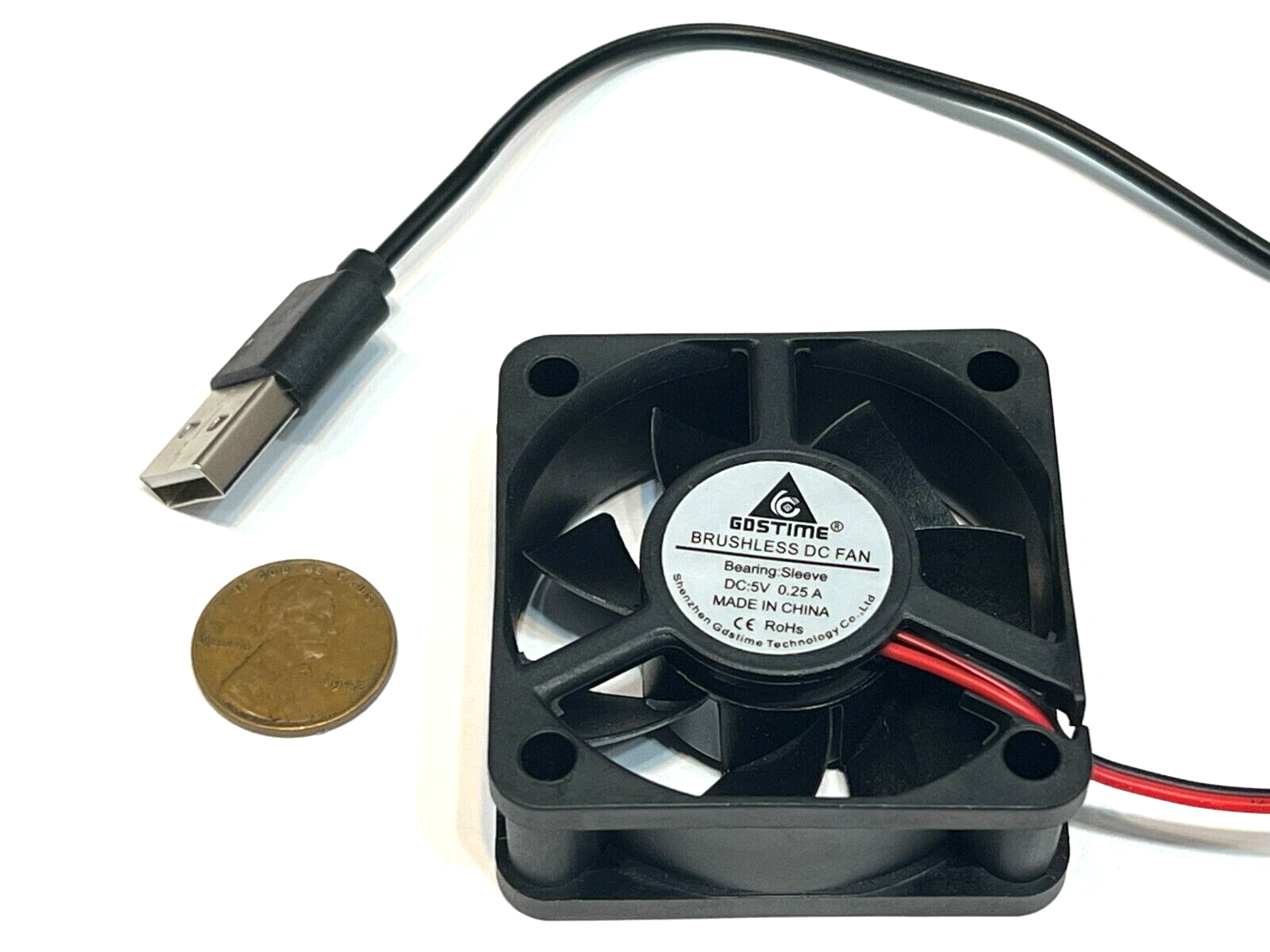 USB Connector 5v 5020 fan dc 50x50x20 5cm 50mm 2pin heatsink computer ...