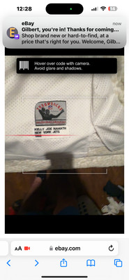 Jersey Kelly Joe Namath Mitchell and ness Game used jersey 1968 Kelly ...