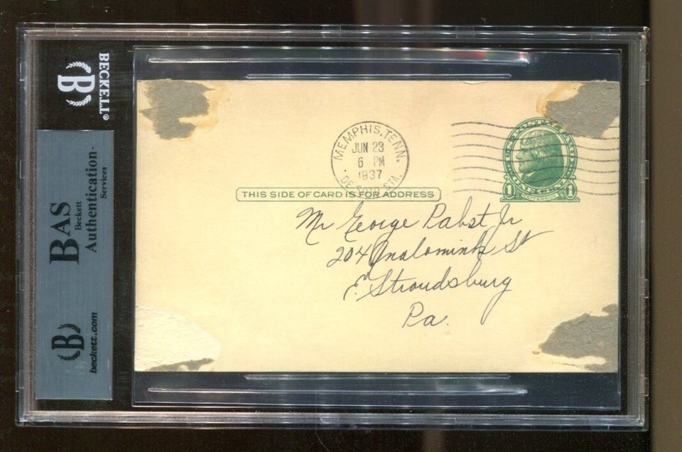 Dixie Howell Signed 1937 GPC 3x5 Autographed Alabama CFHOF D:1971 ...