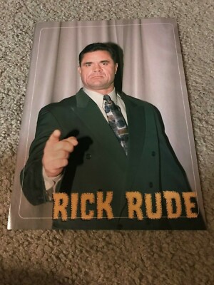 Vintage RAVISHING RICK RUDE WCW Wrestling Pinup Photo 1998 1990s WWF ...