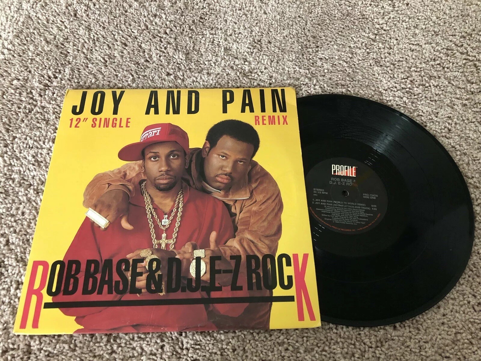Rob Base And Dj EZ Rock Joy And Pain Vinyl LP Single Rare!!! | eBay