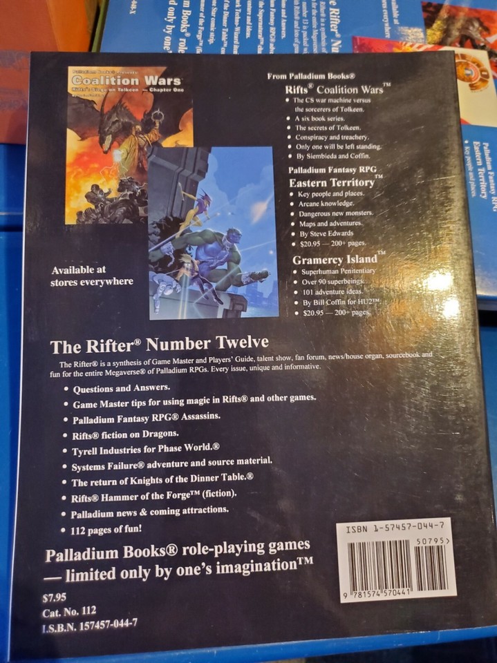 Palladium The Rifter #12 GM Tips Heroes Unlimited Fantasy Systems ...