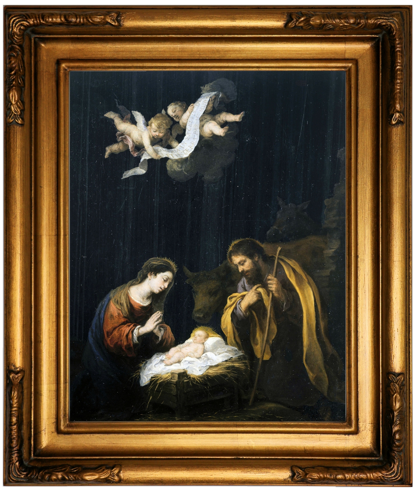 Murillo The Nativity 1665 Wood Framed Canvas Print Repro 11x14 | eBay