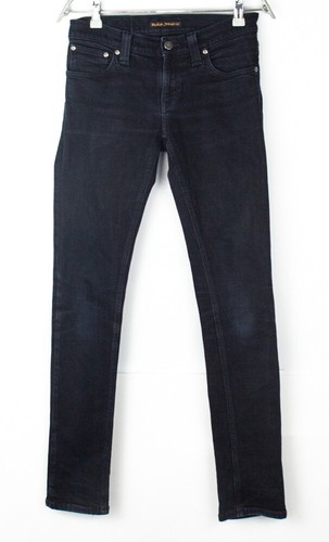 NUDIE Jeans Women Tight Long John Slim Stretch Jeans Size W27 L32 ...