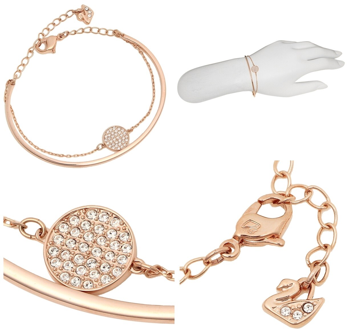 NEW Authentic SWAROVSKI Crystal Pave Bangle Bracelet 5274892 5389044 ...