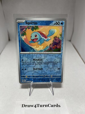 Pokemon 151 Squirtle 007/165 Reverse Holo Rare NM/M | eBay