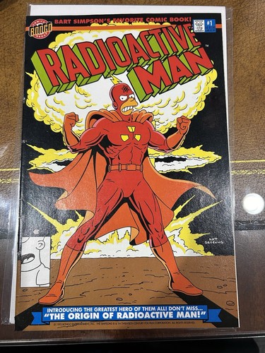 Simpsons Comics Radioactive Man #1 BARTCODE 1993 Rare HTF Bongo | eBay
