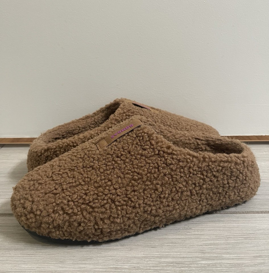 Bombas Sunday Slippers Mules Shearling Sherpa Chocolate Brown Women’s ...