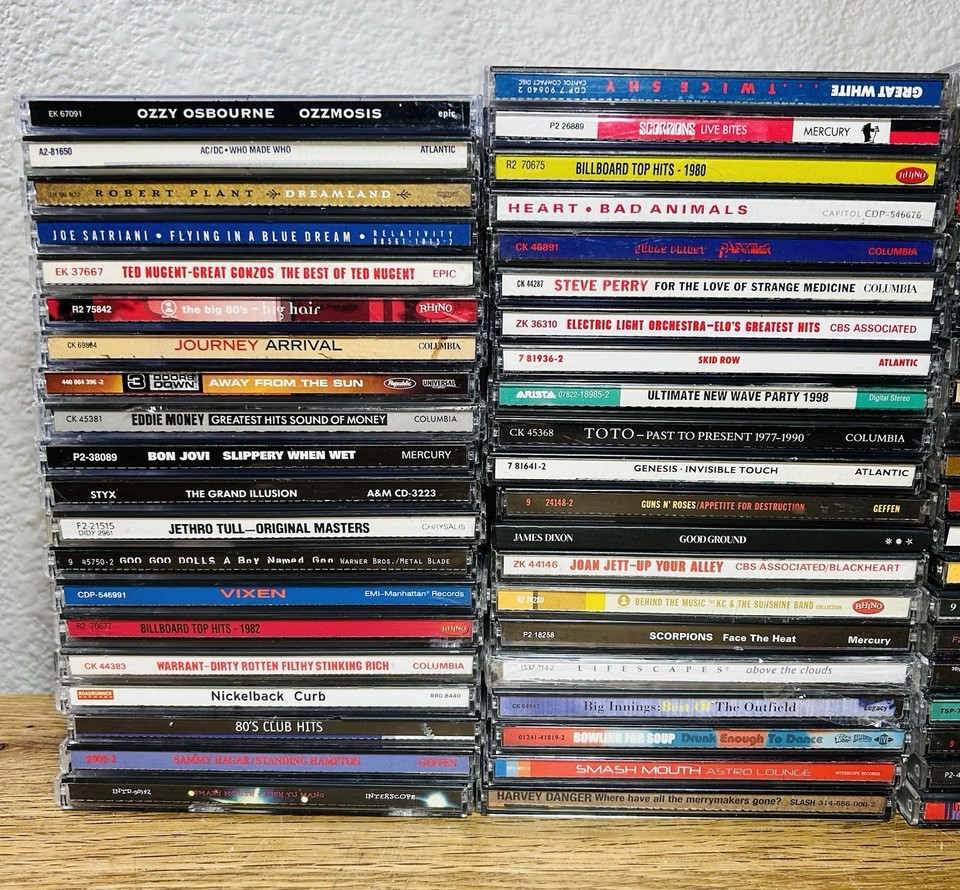 Lot Of (103) Hard Rock, Hair Bands, Classic Rock & Pop CDs | eBay
