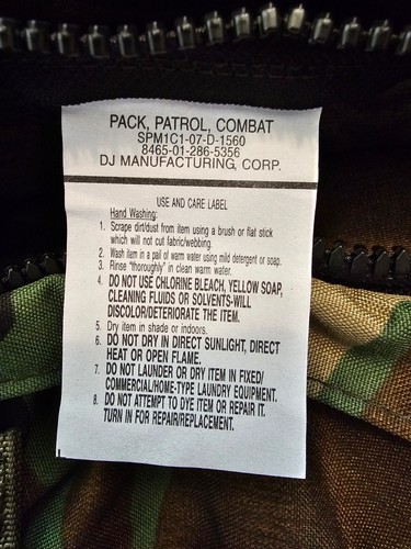 US Military CFP 90 Backpack Rucksack Woodland Camo Combat Patrol Pack ...