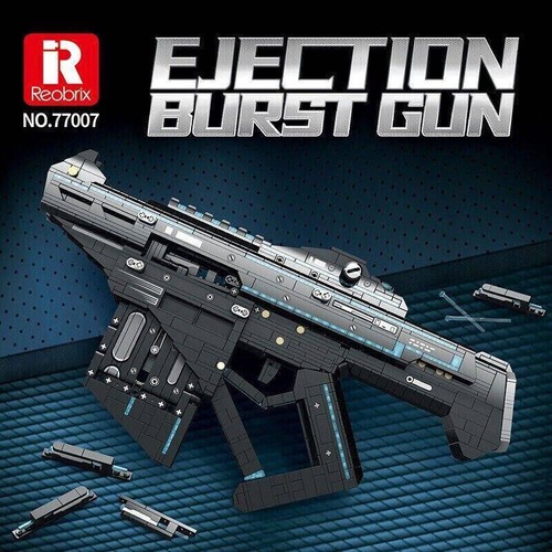 Building Blocks MOC 77007 Military Motorized Burst SMG Gun Bricks Model ...