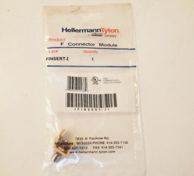 Hellermann Tyton FINSERT-I Female F-Type Connector Module | eBay