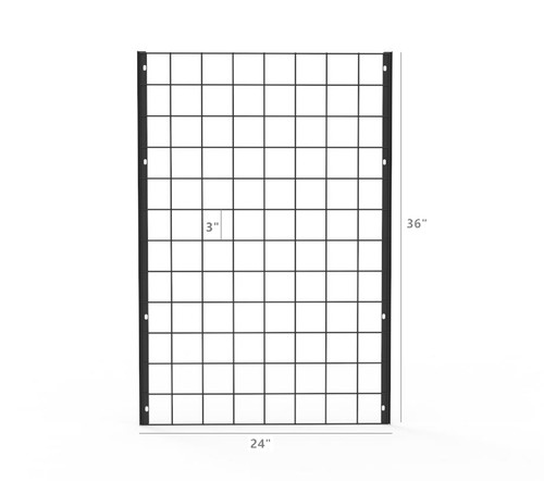 2x6' Black Wire Grid Panel Wall Display Gridwall Panel Display Wall ...