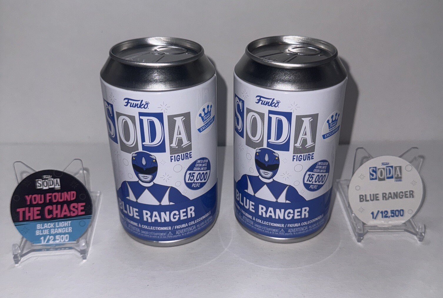 Black Light Blue Ranger Power Rangers Chase LE 2,500 & Common Funko ...