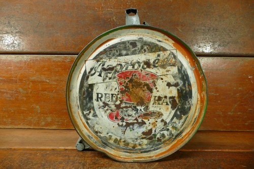 Vintage 1920s Original RED HAT Independent Motor Oil 5 Gallon Rocker ...