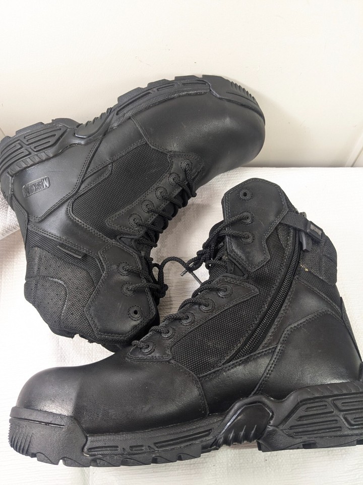 Magnum Stealth Force 8.0 sz 10 black Safety Boots police Uniform Composite Toe | eBay