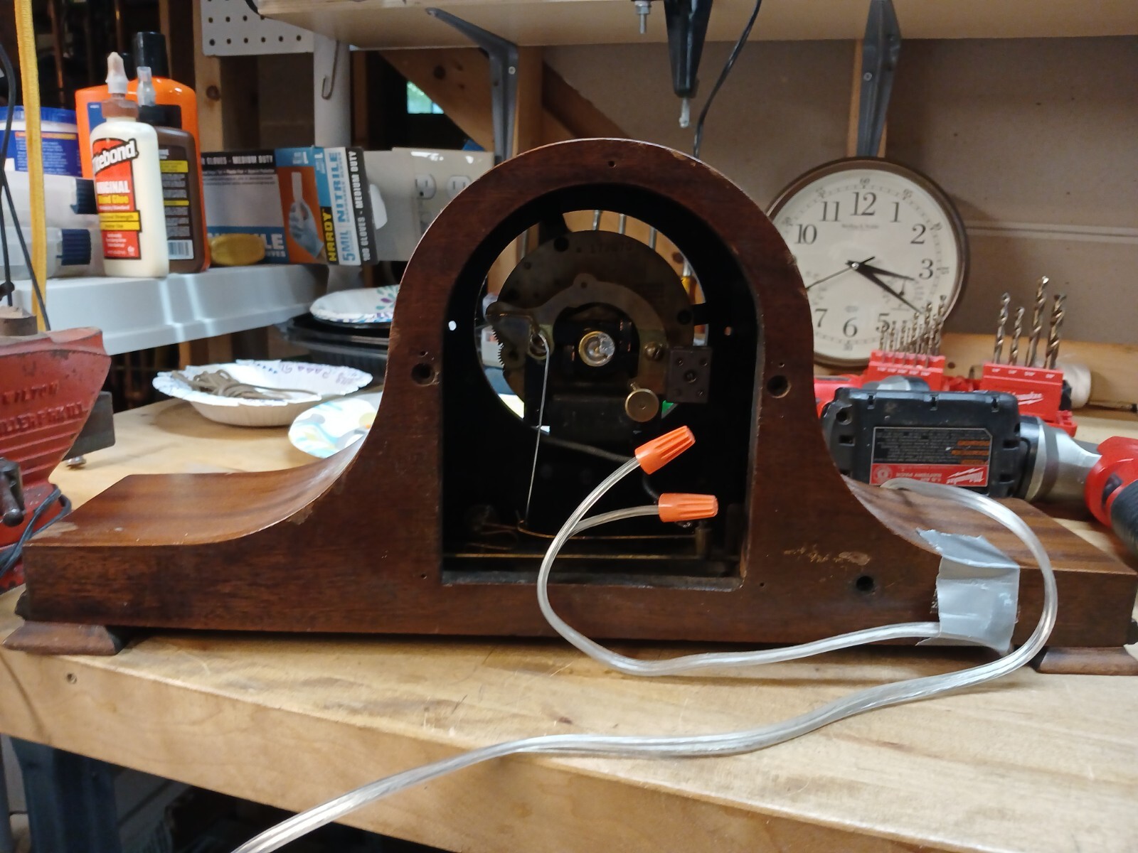 old Revere time- strike clock for parts | eBay