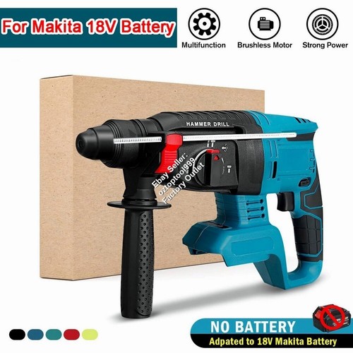 Brushless Cordless Rotary SDS Hammer Impact Drill Body For Makita 18V ...