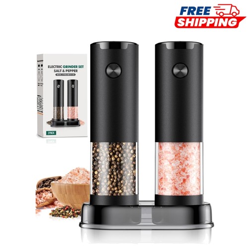 Upgraded Electric Spice Grinder Duo - Battery Operated with Large ...