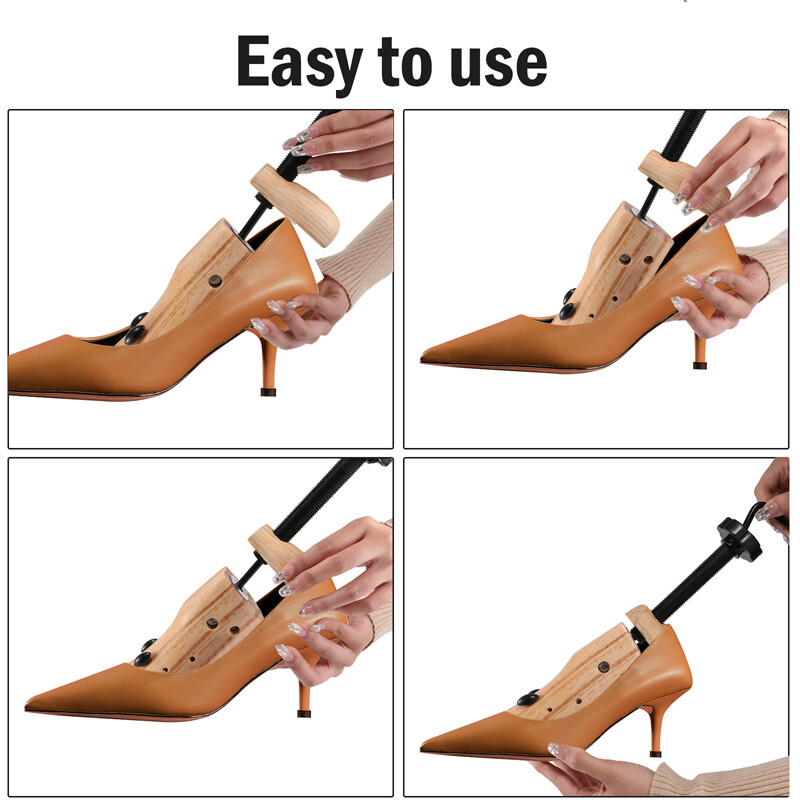2-Way Wooden Adjustable Shoe Stretcher Expander Men Women Boot Shoes ...